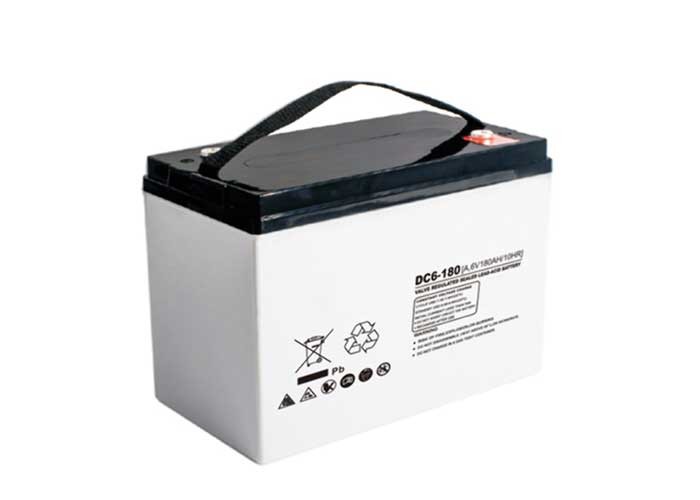 6V Lead Acid Accumulator Cell 180Ah No Acid Mist Safe Sealing Structure