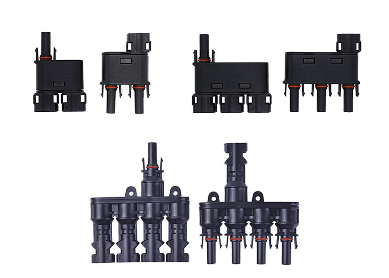Waterproof IP68 MC4 Branch Connector , Solar Panel Branch Connector DC ...